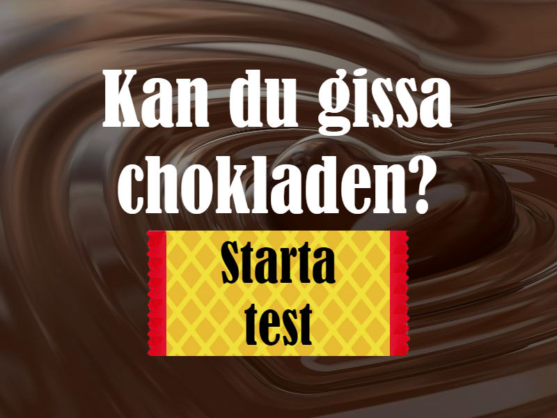 Kan du gissa chokladen? - QuizSpel.se